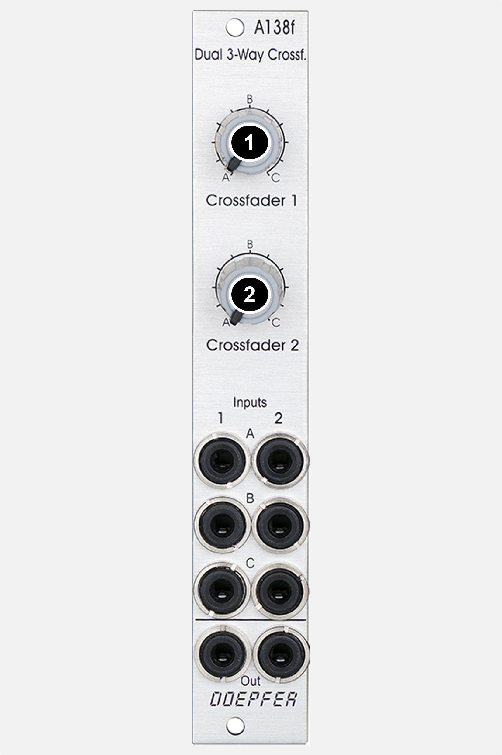 A-138f Dual 3-Way Crossfader – A-100